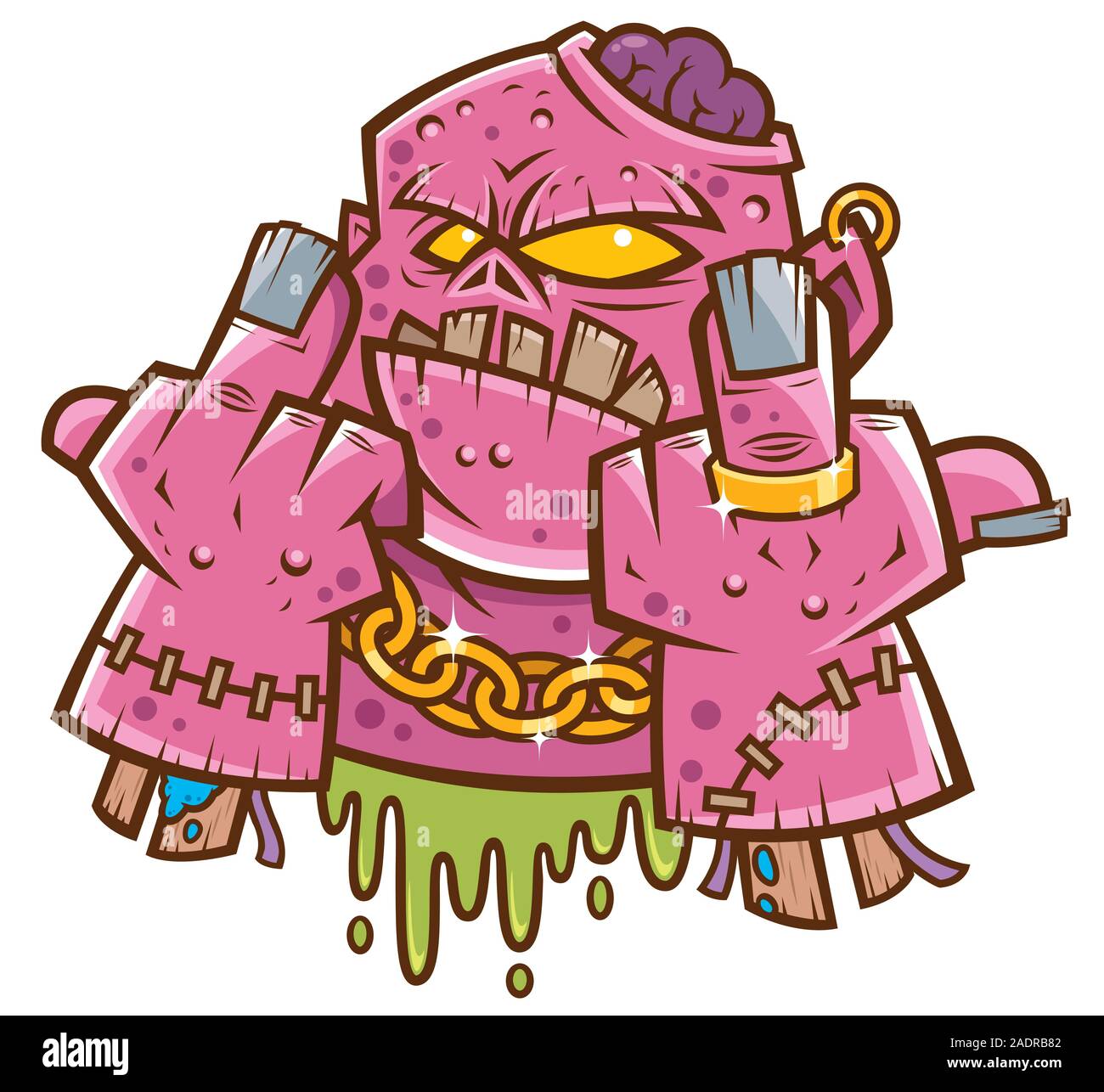 Vector illustration of Cartoon Zombie Stock Vector Image & Art - Alamy