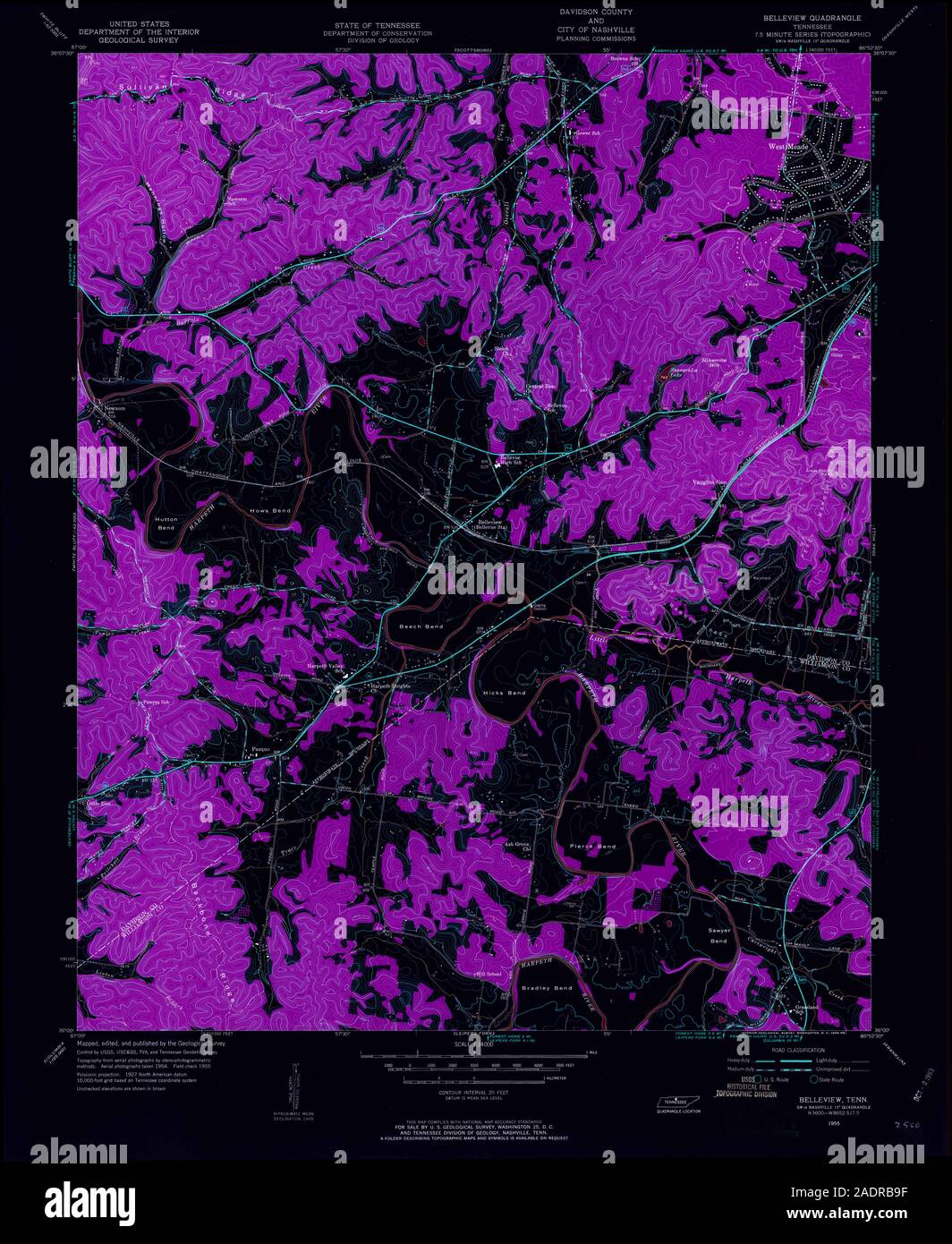 Map of belleview hi-res stock photography and images - Alamy