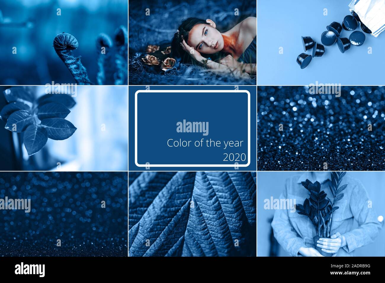 collage of blue photo Stock Photo - Alamy