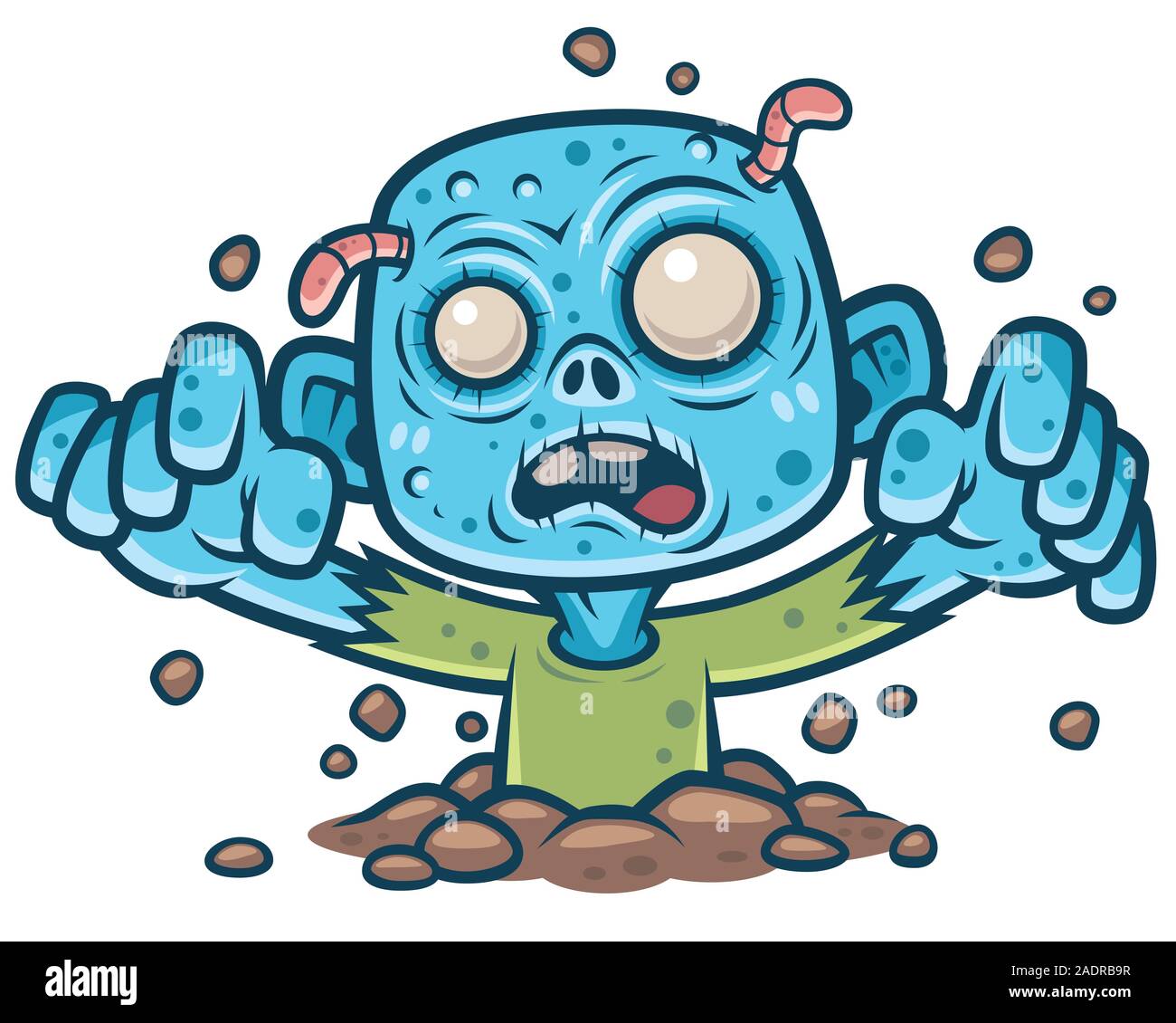 Vector illustration of Cartoon Zombie Stock Vector Image & Art - Alamy