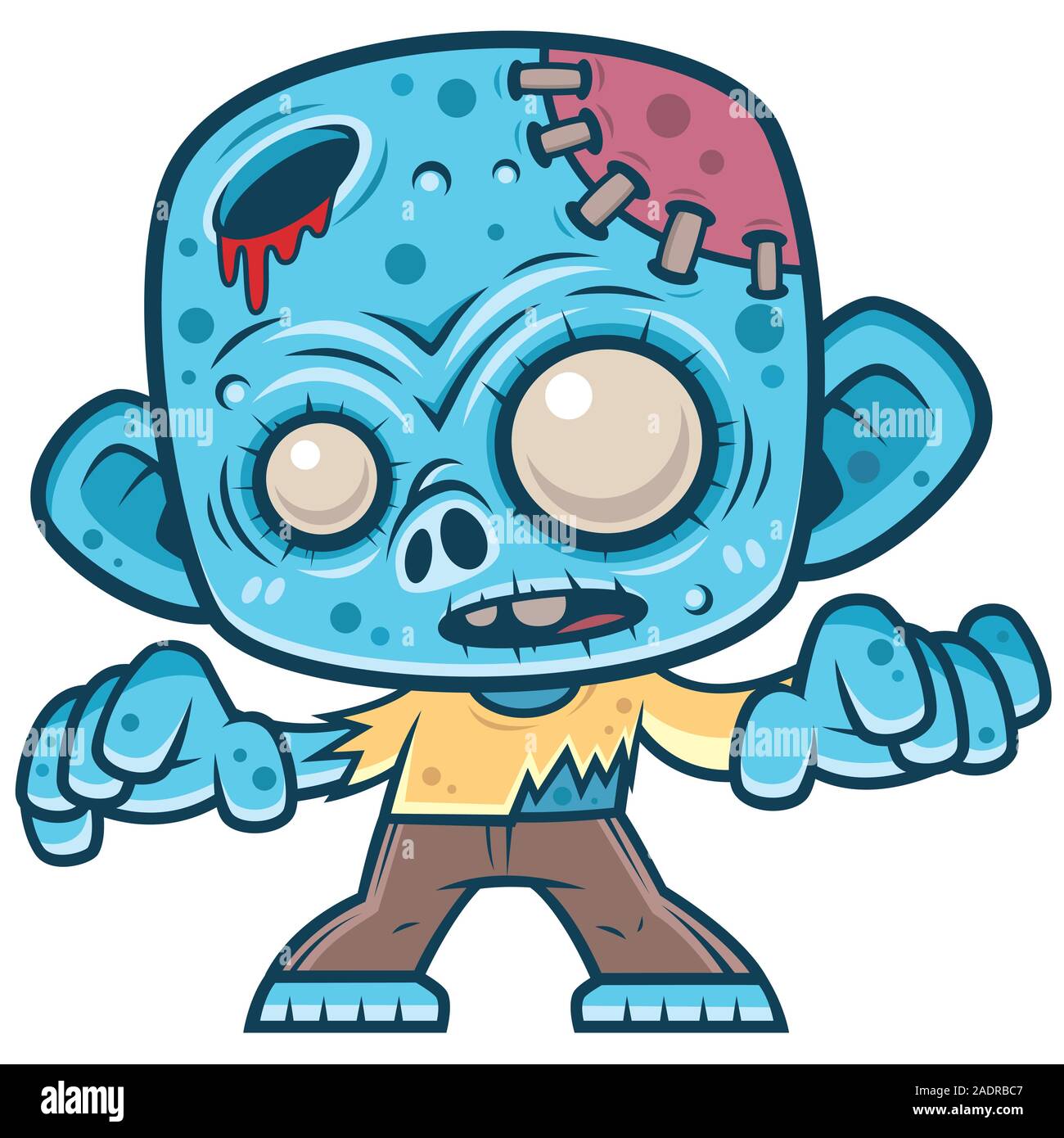 Vector illustration of Cartoon Zombie Stock Vector Image & Art - Alamy