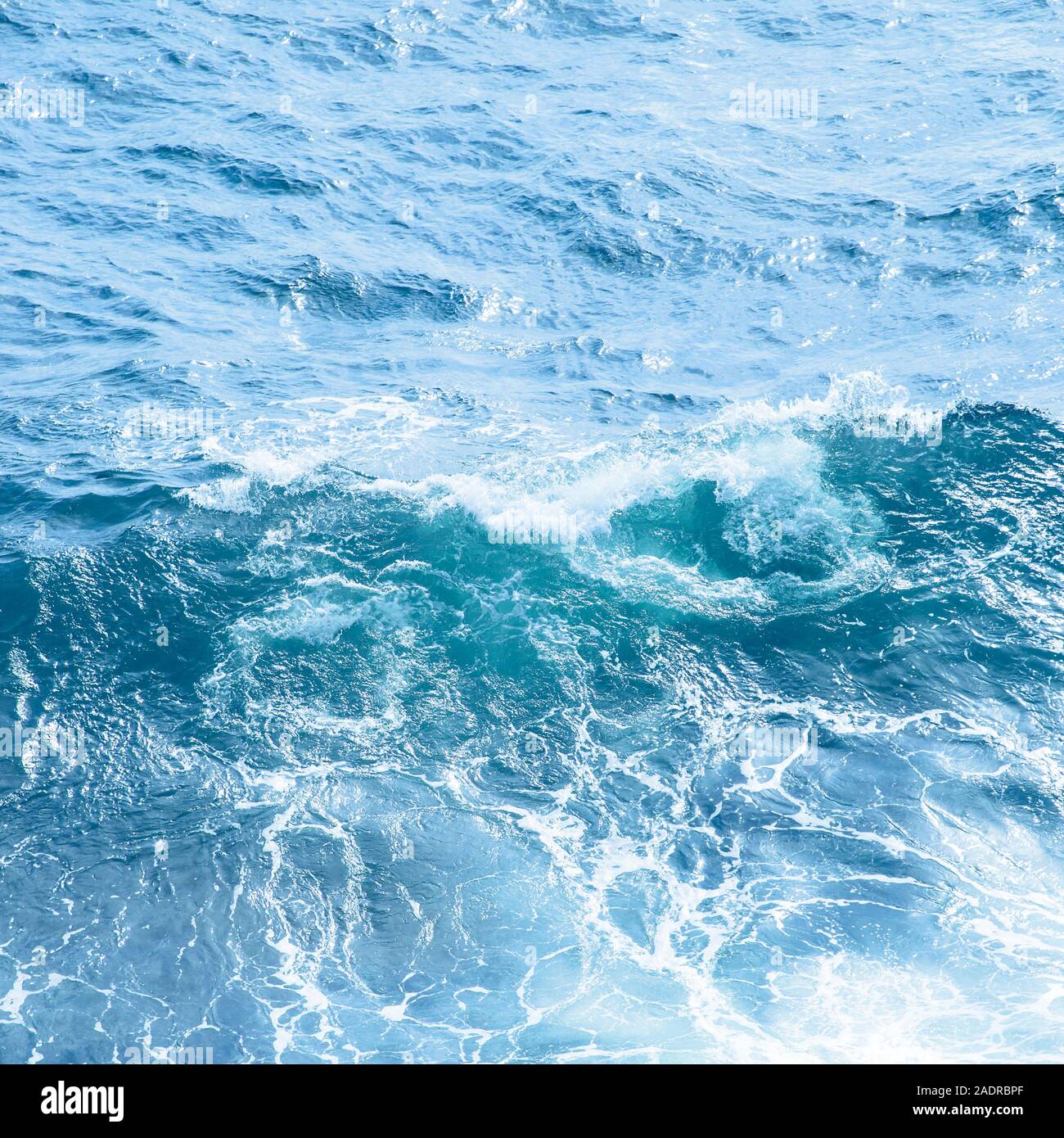 Classic blue sea wave close up. Color of the year 2020 background Stock ...