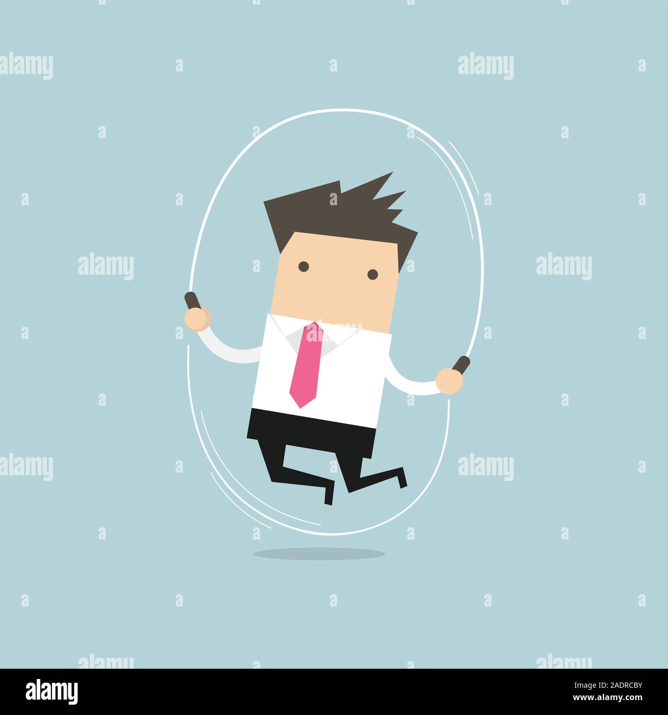 Office exercise illustration funny hi-res stock photography and images ...