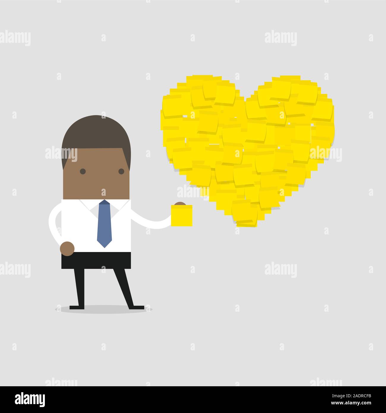 Post it notes heart Stock Vector Images - Alamy