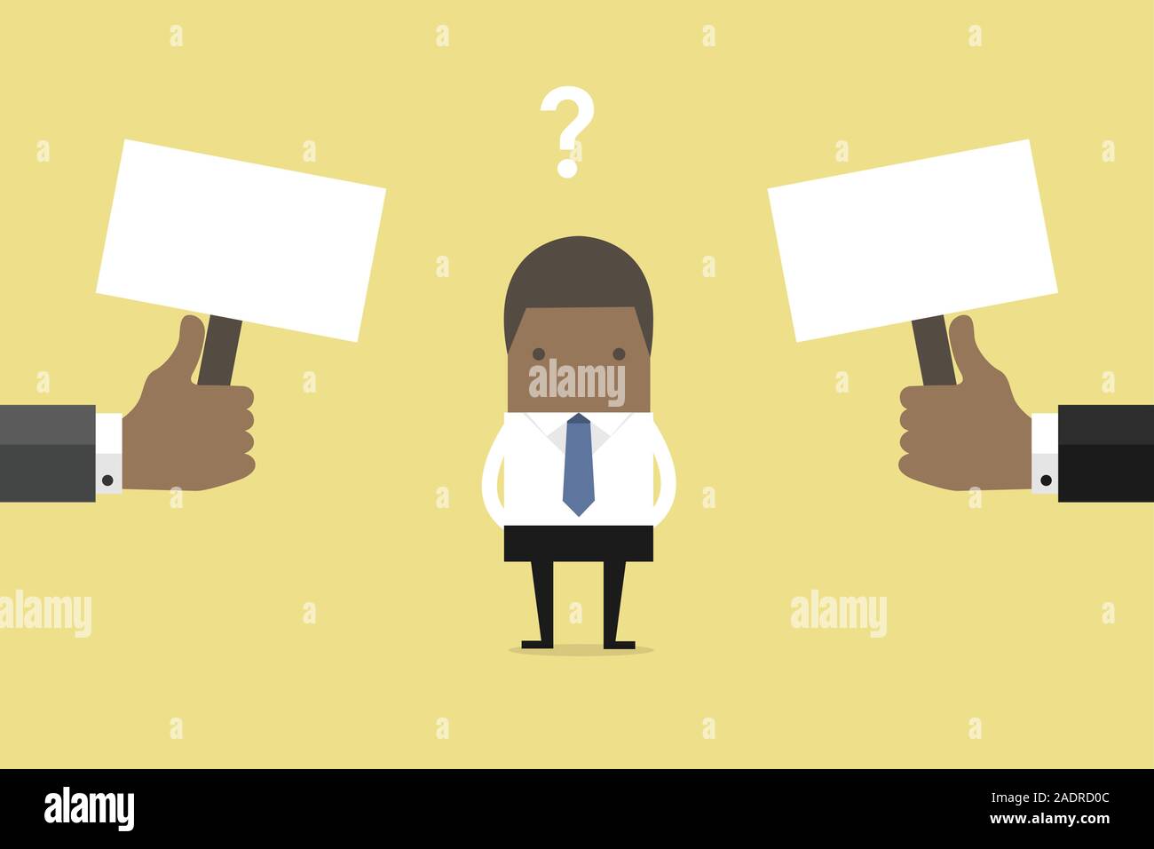 African businessman confused about two choices Stock Vector Image & Art ... African businessman confused about two choices Stock Vector Image & Art ...