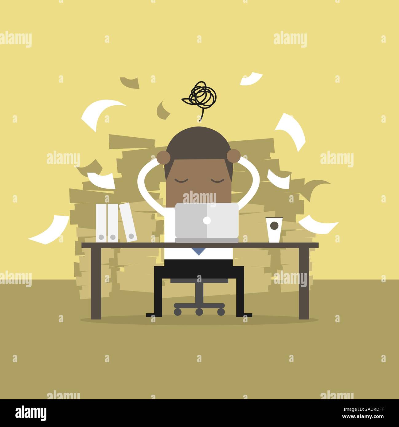 African american business desktop Stock Vector Images - Alamy