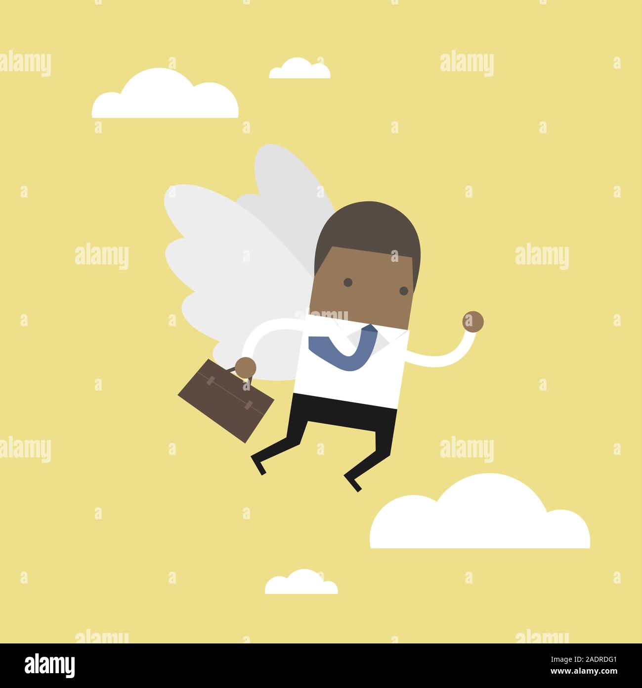 Business man jet pack Stock Vector Images - Alamy
