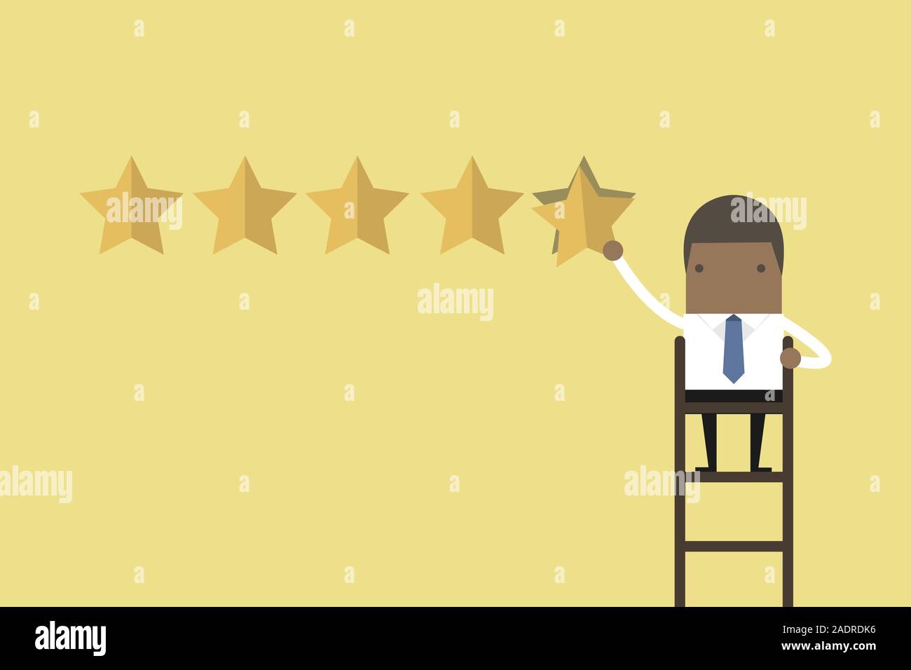 Giving gold star Stock Vector Images - Alamy