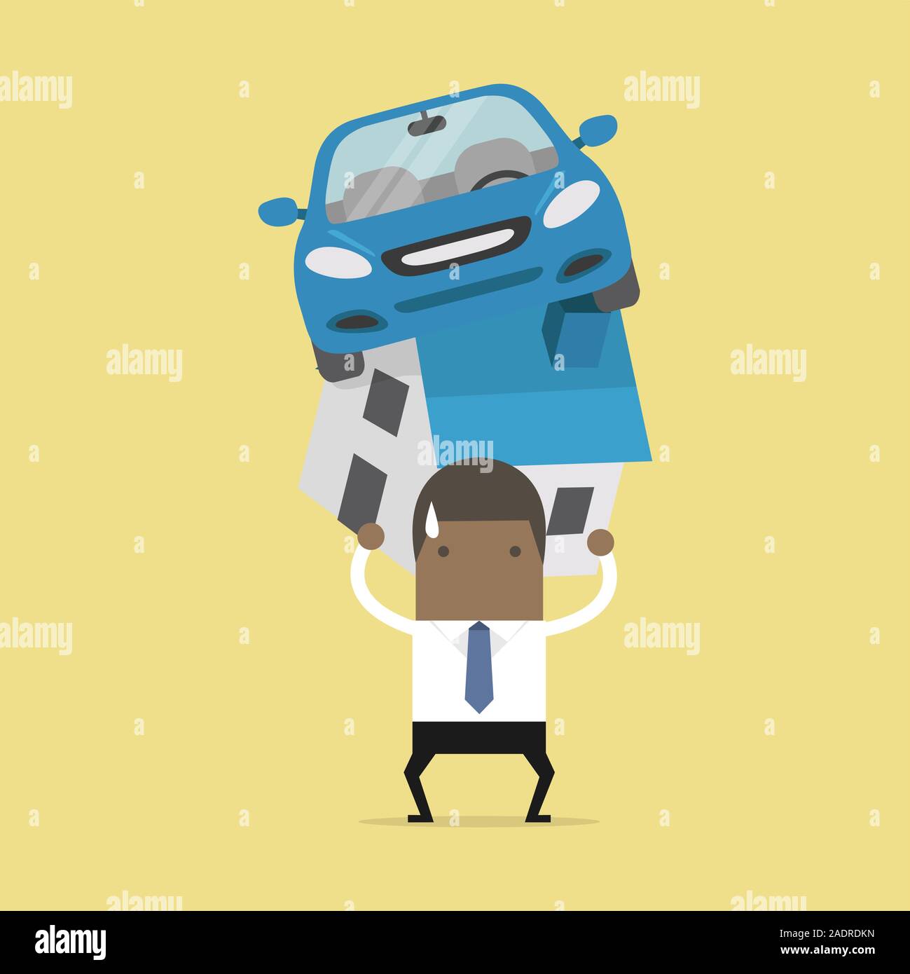 Carry a burden cartoon hi-res stock photography and images - Alamy