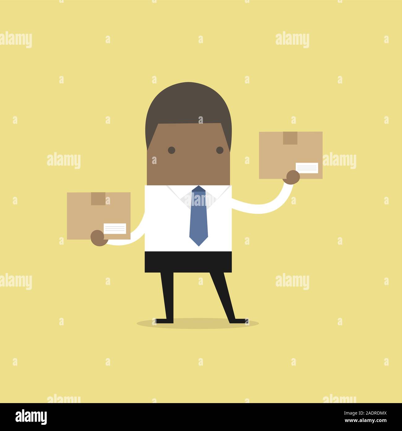 African man isolated heavy Stock Vector Images - Alamy