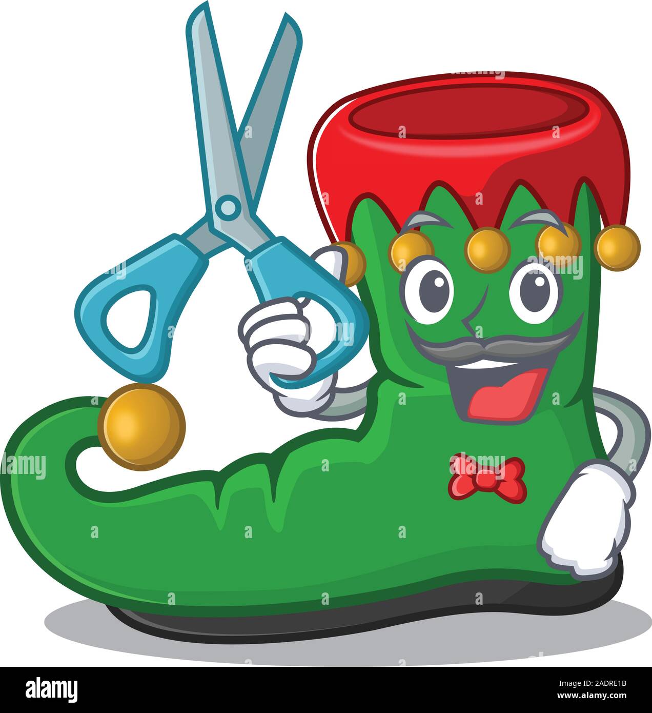 Cartoon Shoe Logo With Smiling