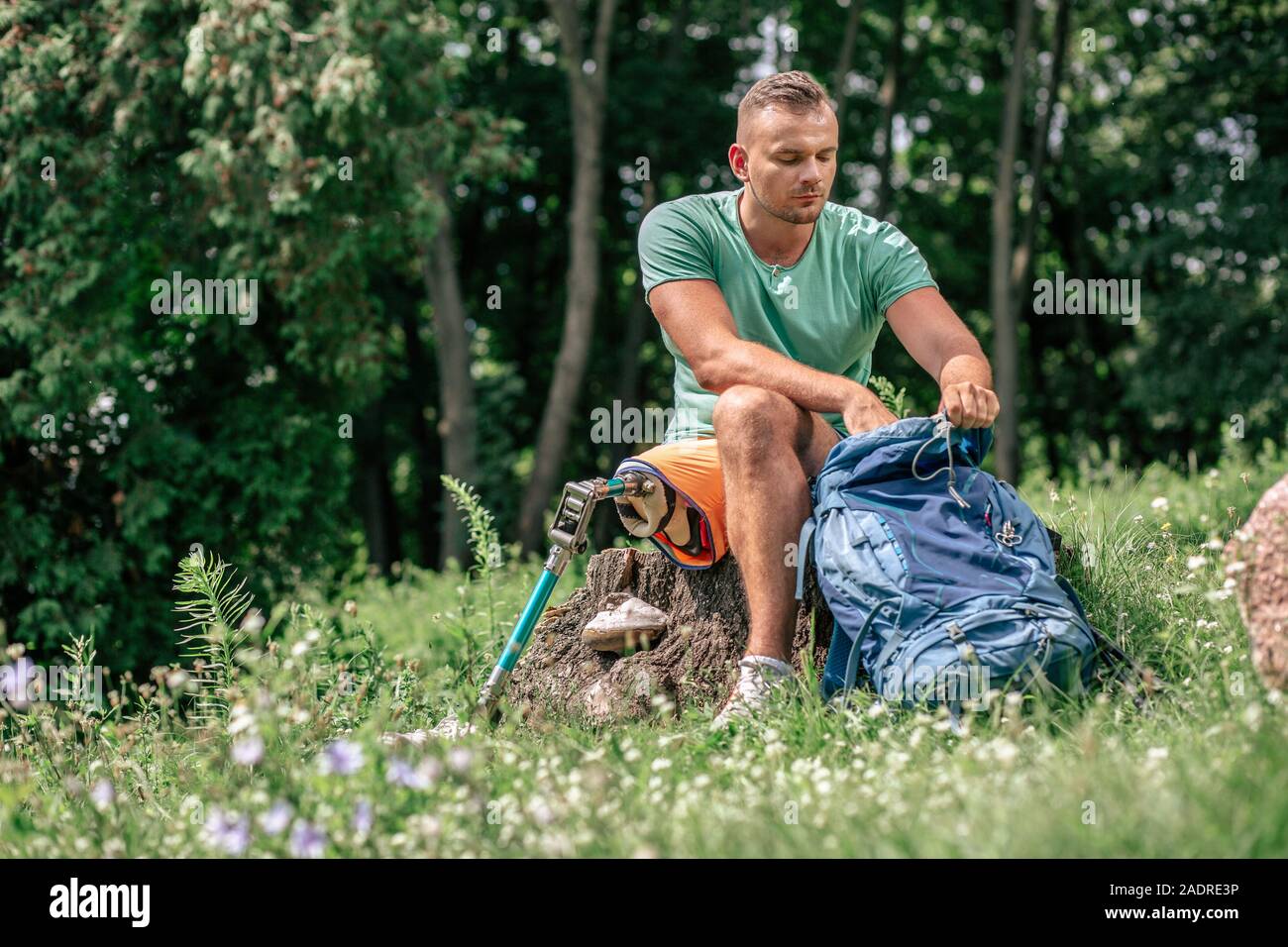 Leg amputation stump hi-res stock photography and images - Alamy