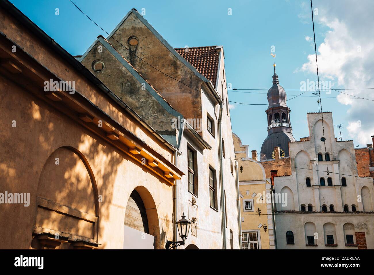 Old town Three Brothers building in Riga, Latvia Stock Photo - Alamy