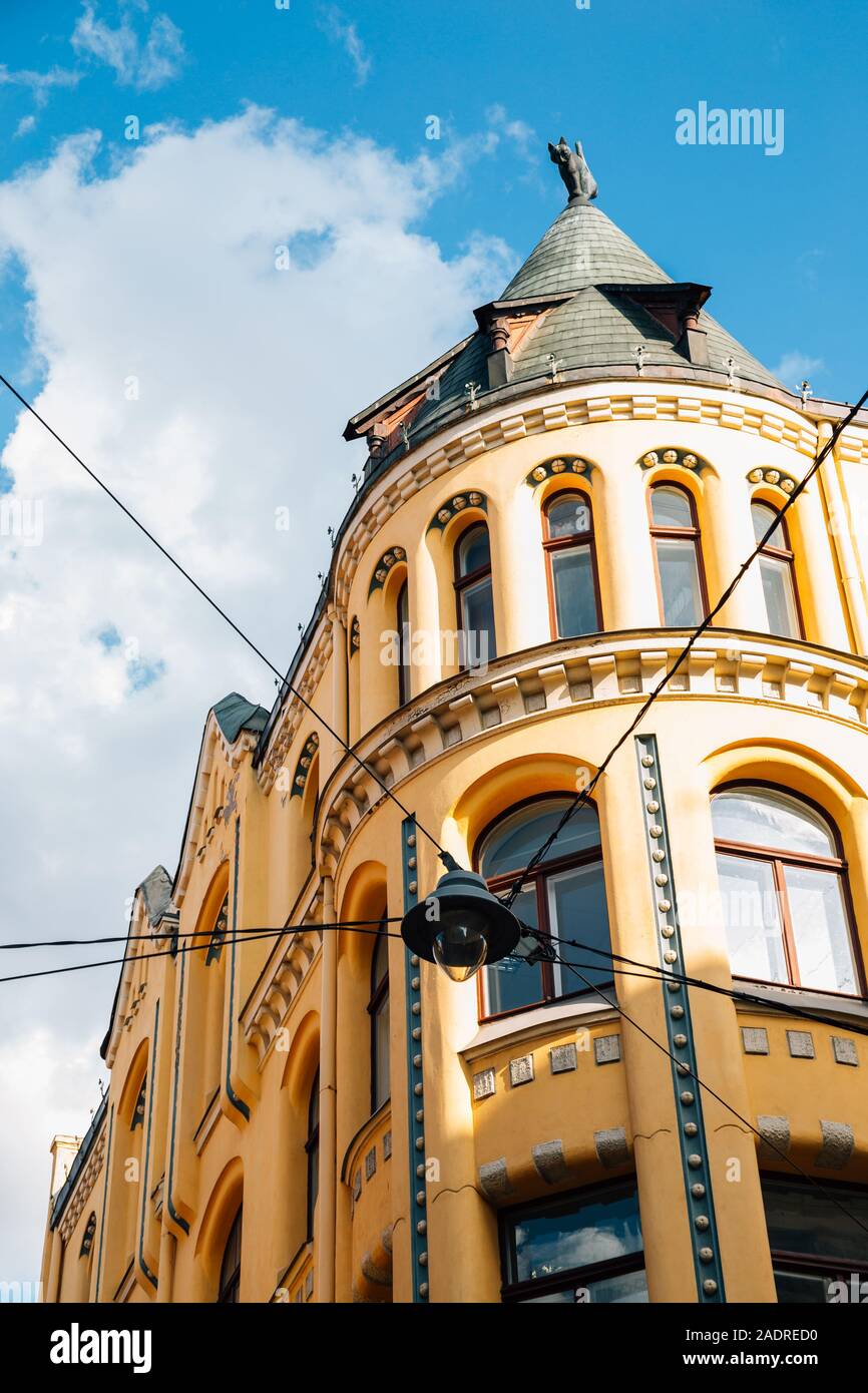 Old town Cat House building in Riga, Latvia Stock Photo - Alamy