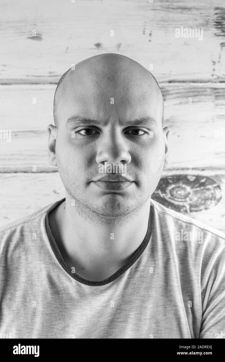 Portrait man face skincare Black and White Stock Photos & Images - Alamy