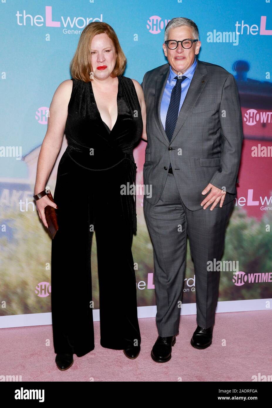 Los Angeles, CA - December 02, 2019: Celeste Pechous and Abby McEnany ...