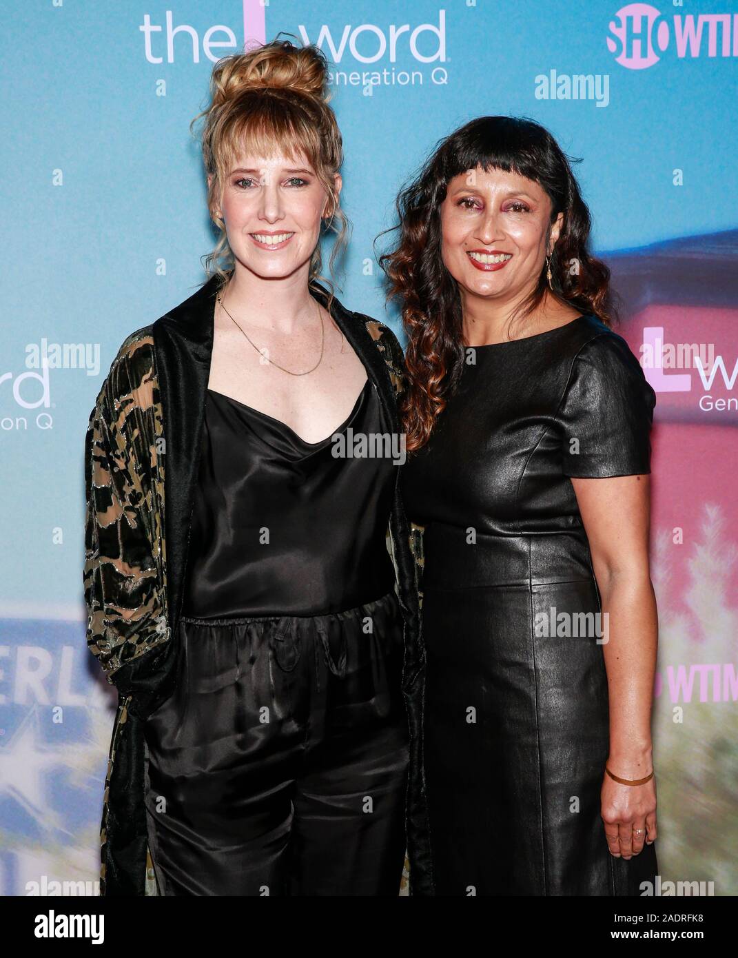Los Angeles, CA - December 02, 2019: Steph Green (L) and guestattend ...