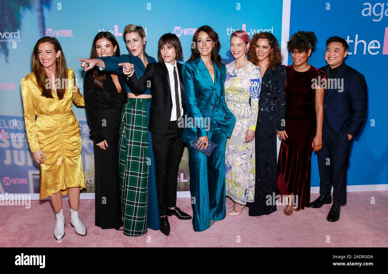 Los Angeles, CA - December 02, 2019: Stephanie Allynne, Arienne Mandi ...