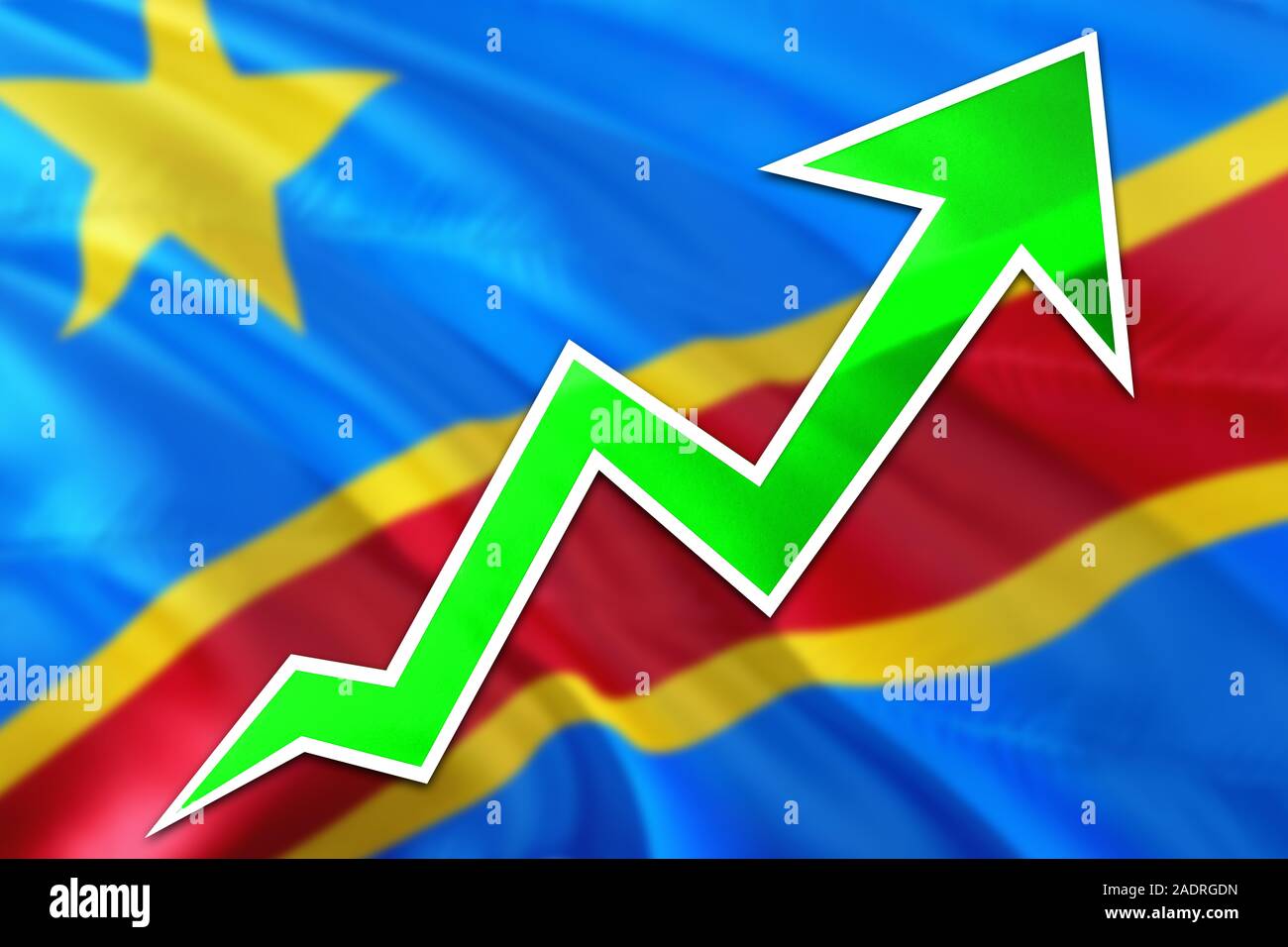 Cook Islands economy graph is indicating positive growth, green arrow ...