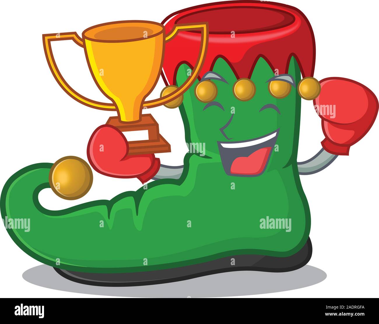 Funny clown boxing gloves Stock Vector Images - Alamy