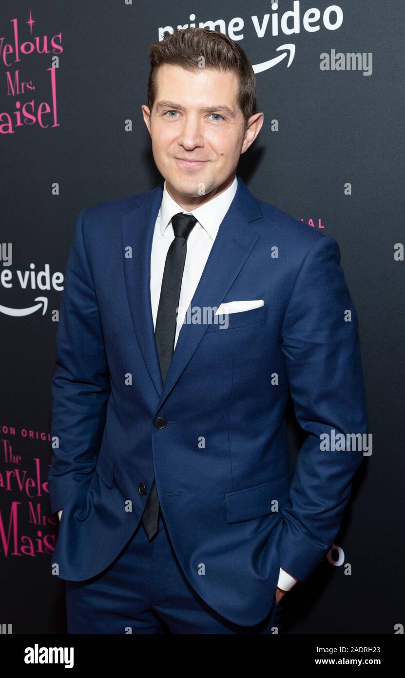 New York, NY - December 3, 2019: Joel Johnstone attends The Marvelous Mrs. Maisel season 3 TV ...