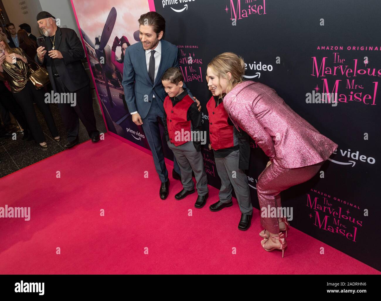New York, NY - December 3, 2019: Michael Zegen, Matteo Pascale, Nunzio ...