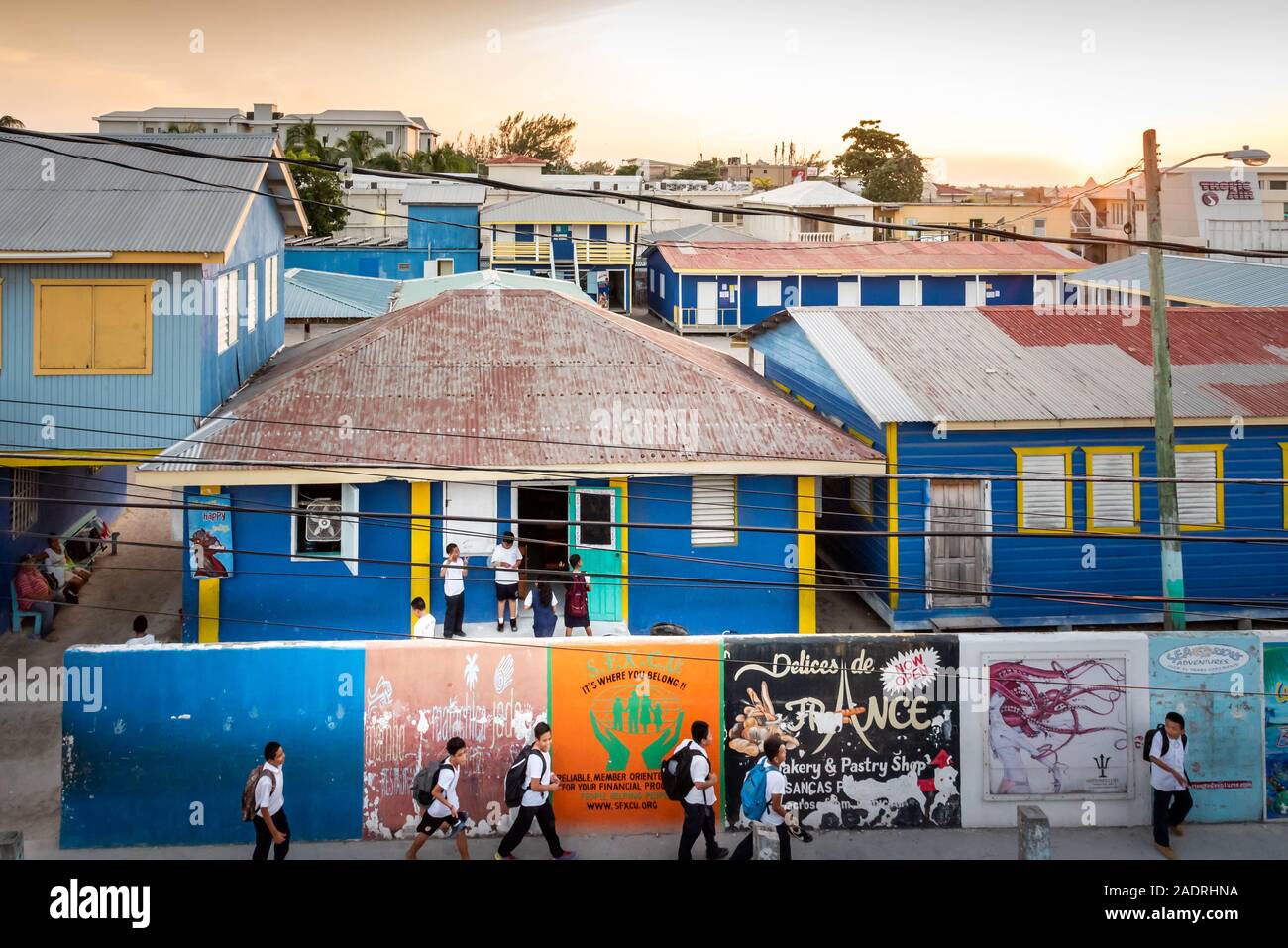 School belize city belize central hi-res stock photography and images ...