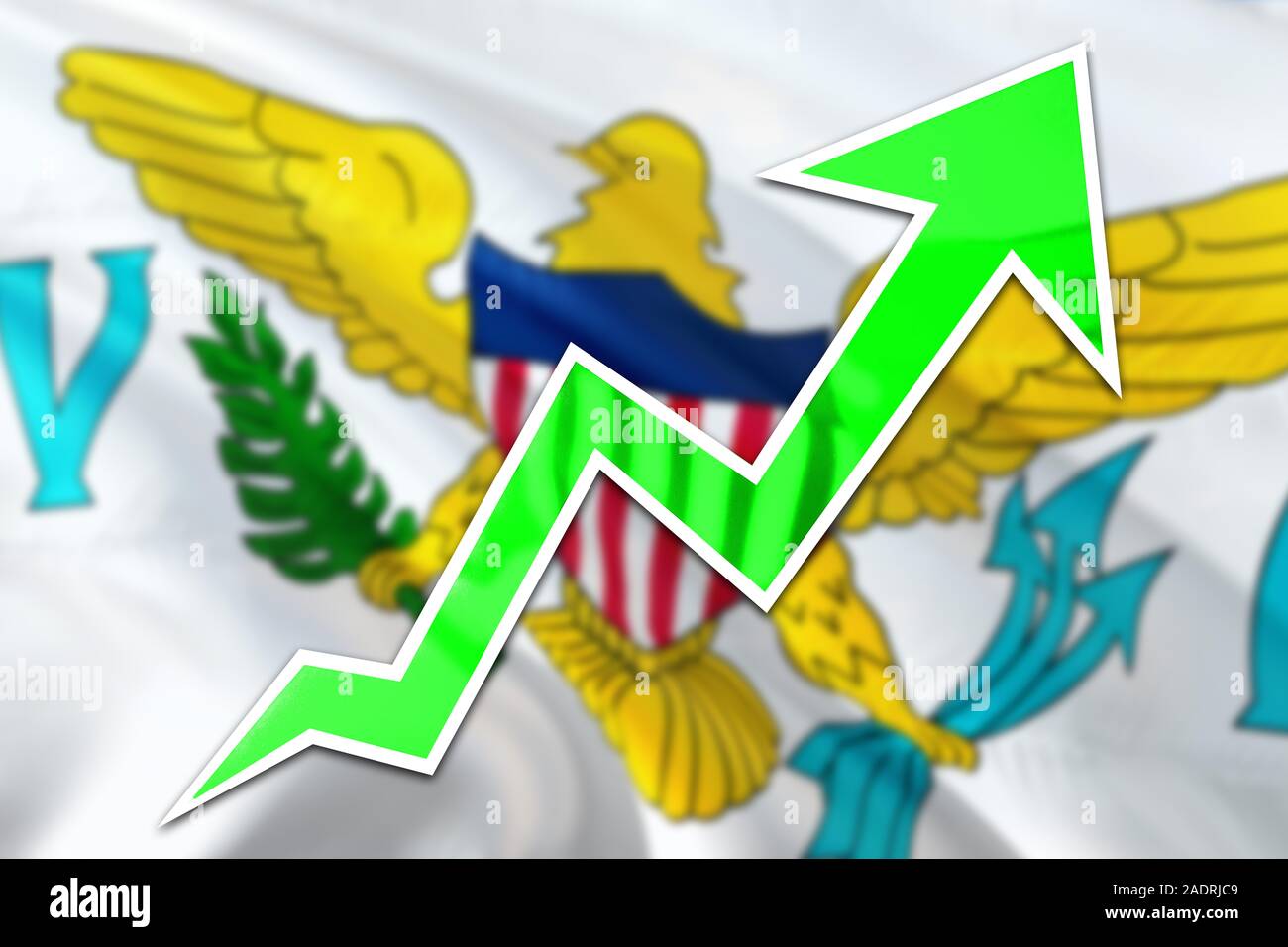 United States Virgin Islands economy graph is indicating positive ...