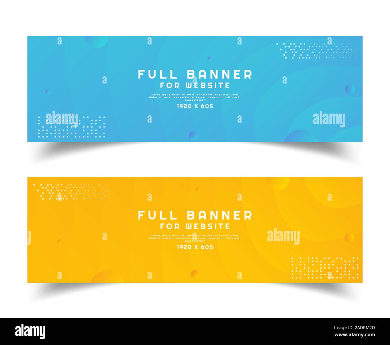 Art modern full banner website colorful bright style halftone design ...