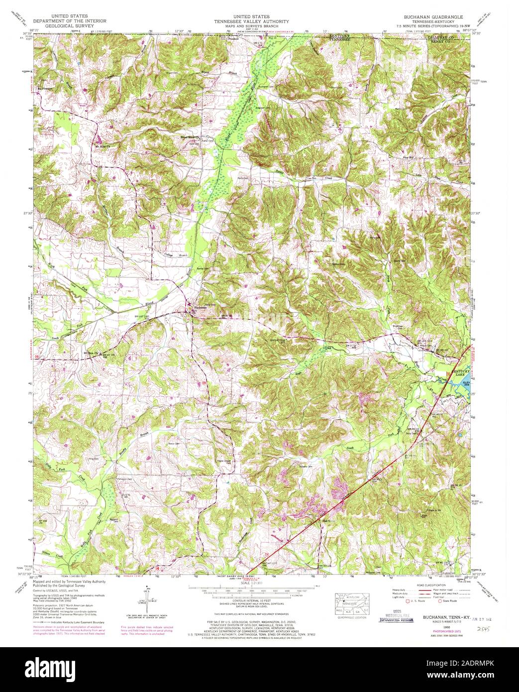 Map of buchanan Cut Out Stock Images & Pictures - Alamy