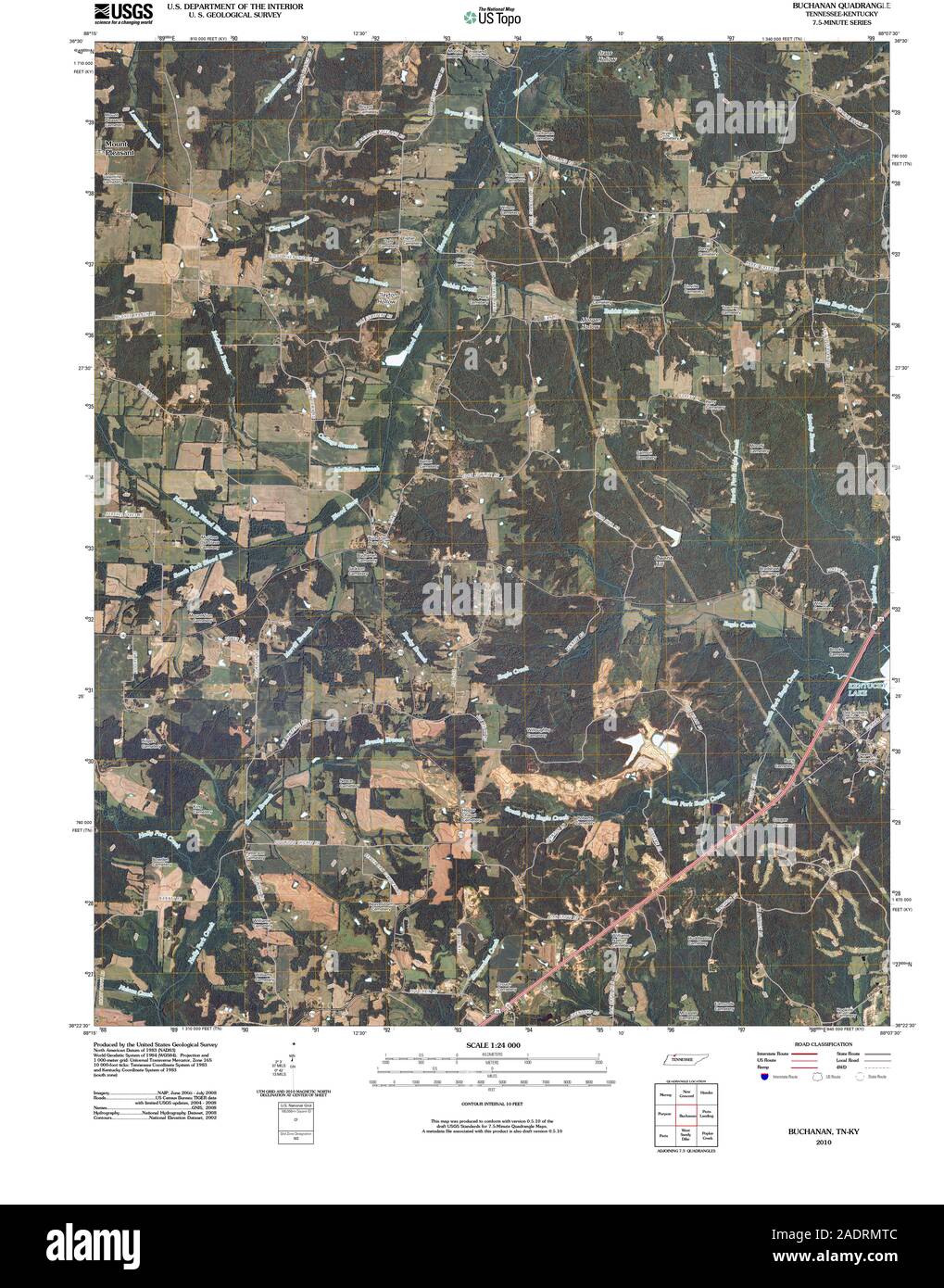 Map of buchanan hi-res stock photography and images - Alamy