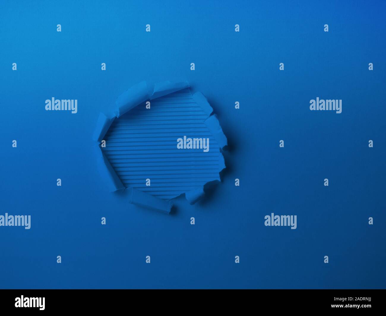 classic blue tinted, classic colors in 2020, Hole in the paper with ...
