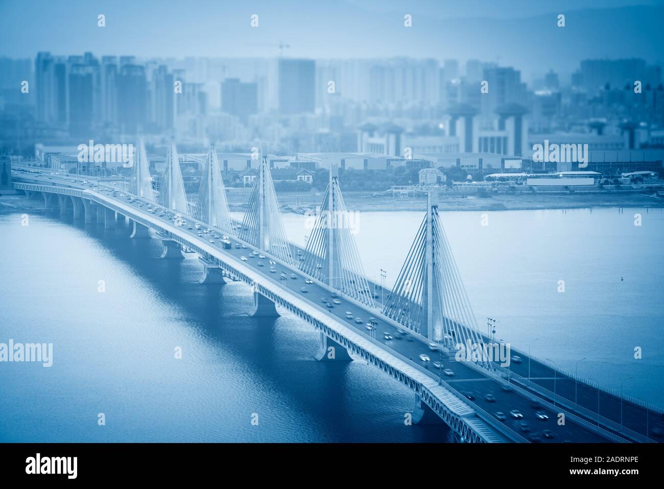 Modern bridge fragment Stock Photo - Alamy