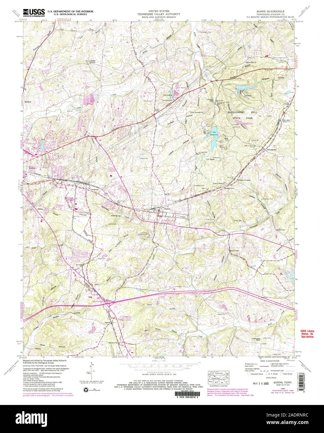 Map of burns Cut Out Stock Images & Pictures - Alamy