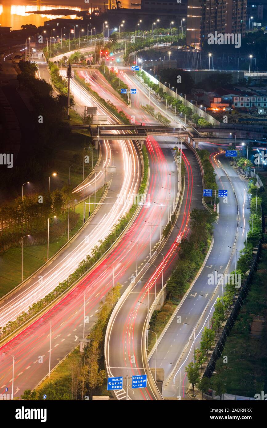 Speed motion at night Stock Photo - Alamy