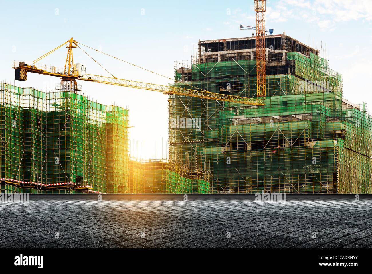 Power Plant Construction Stock Photo - Alamy