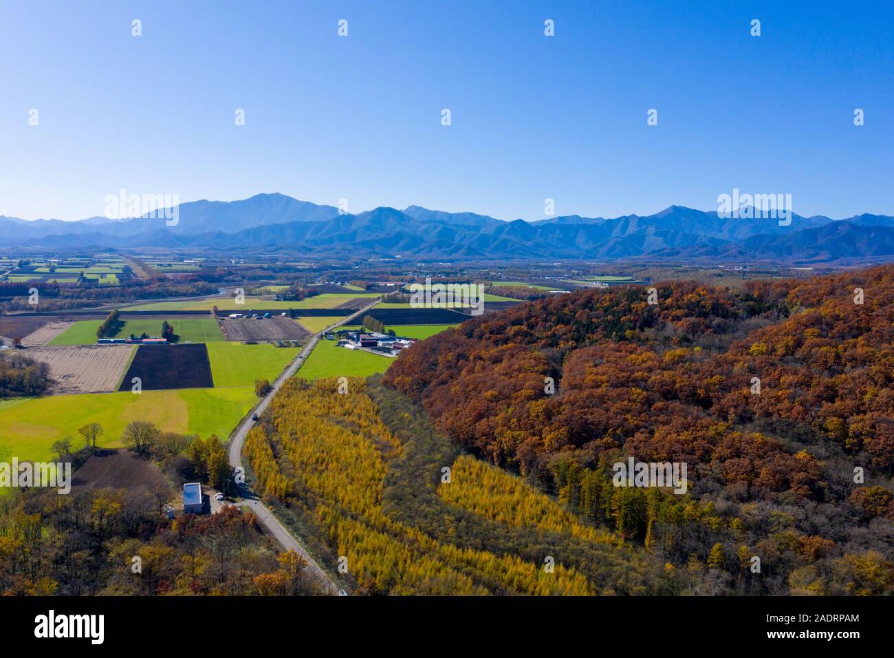 Autumn scenery, Tokachi, Hokkaido, Japan Stock Photo - Alamy
