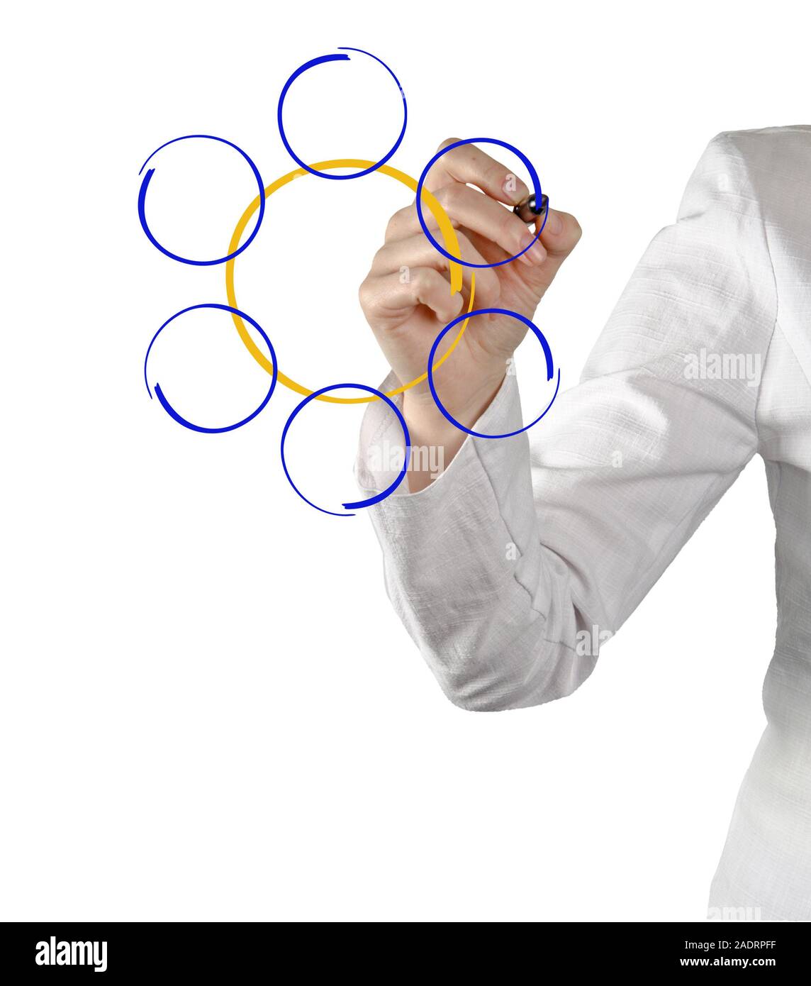 Presentation of diagram Stock Photo - Alamy