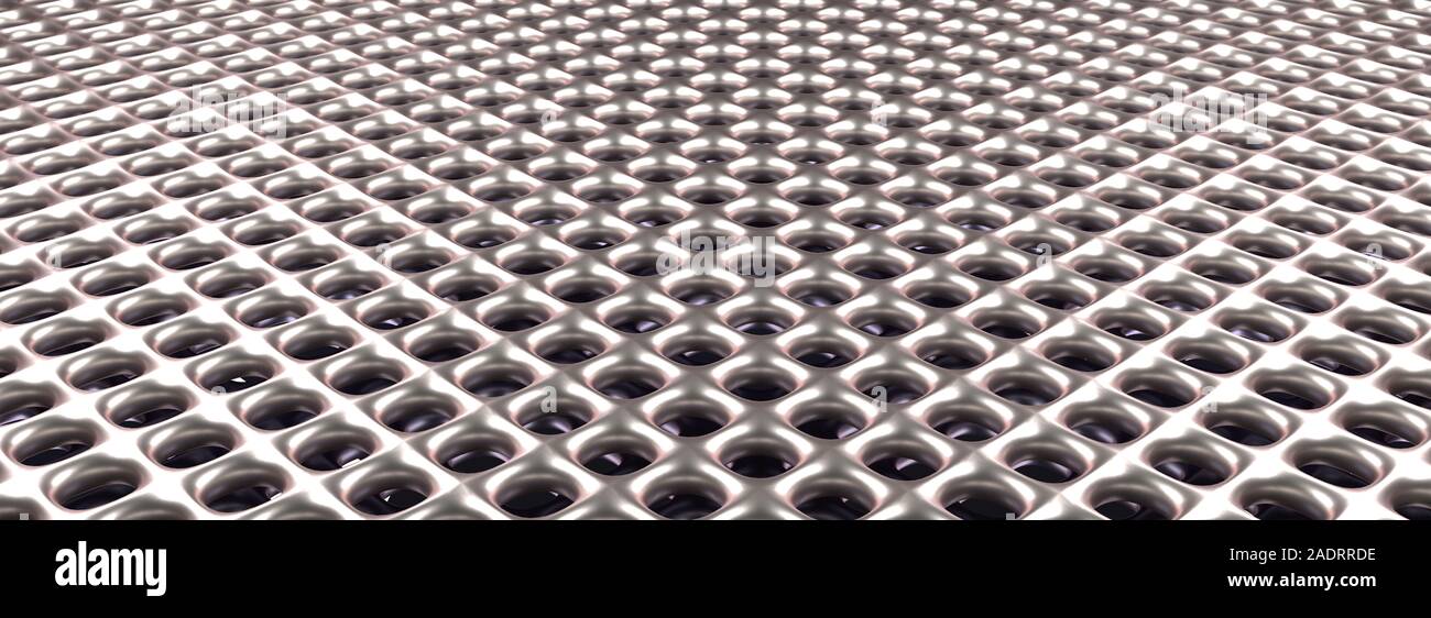 Shiny silver metal grid pattern using as modern background, 3d ...
