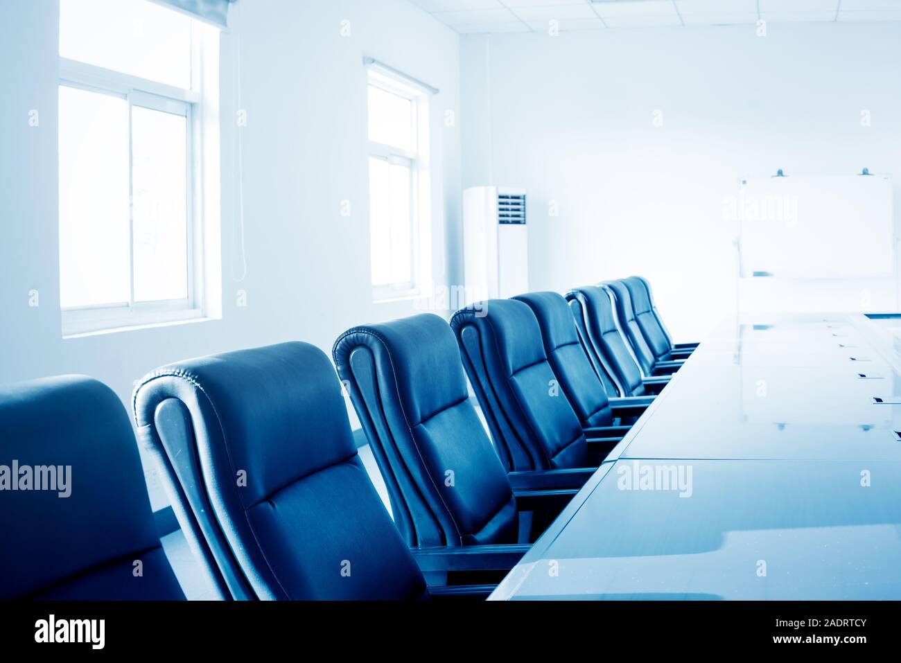 An empty meeting room and conference table Stock Photo - Alamy