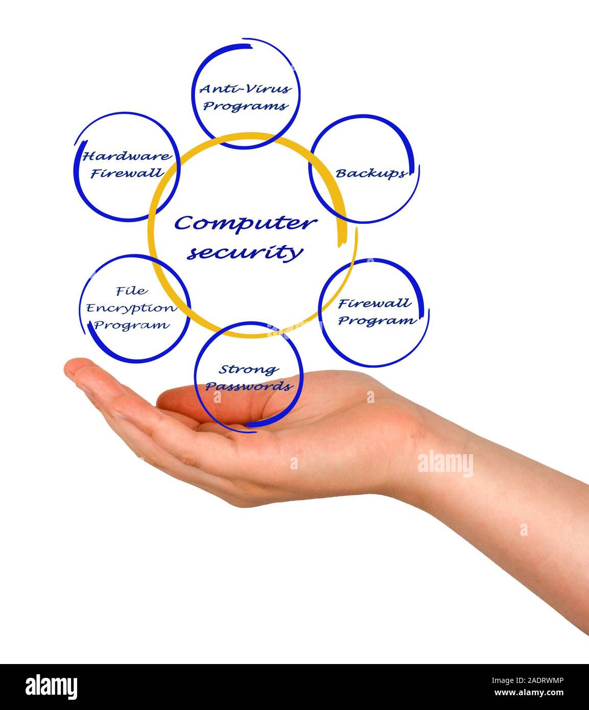 Diagram Of Computer Security Stock Photo - Alamy