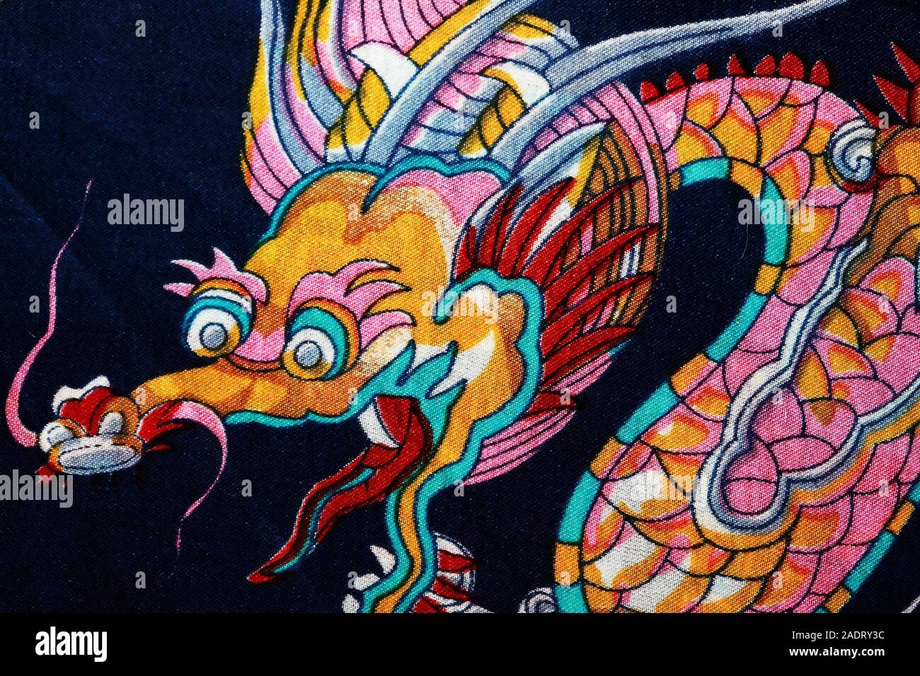 Bright cloth background. Closeup of traditional Asian fabric Stock ...