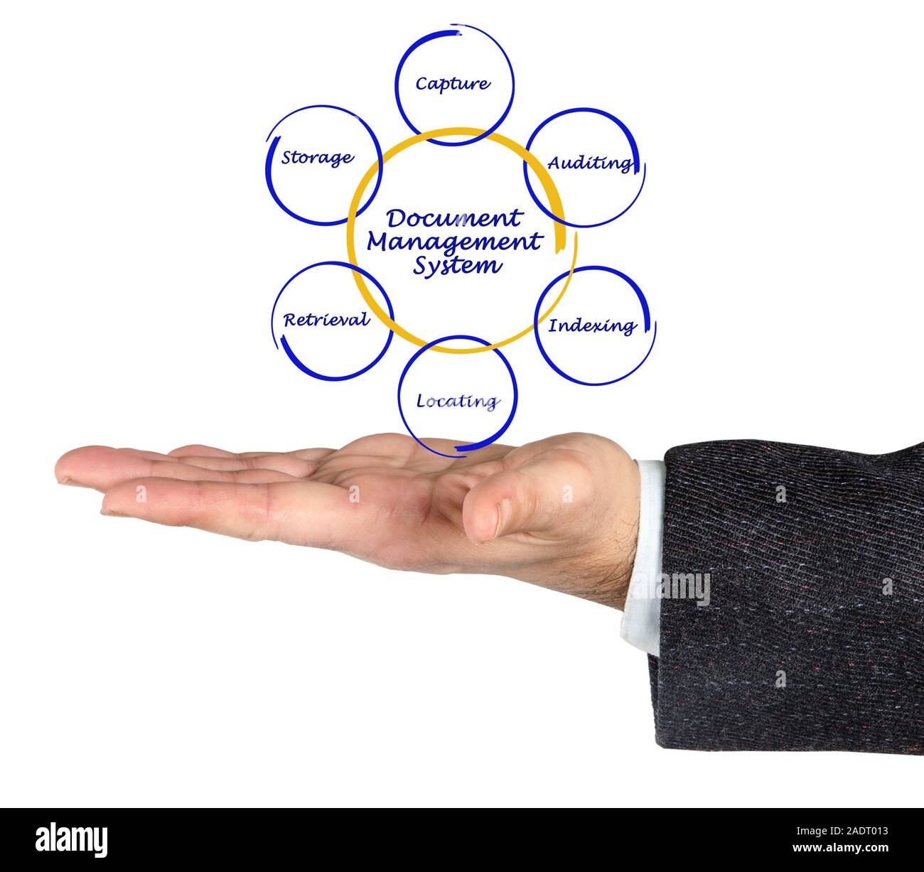 data management system diagram Stock Photo - Alamy