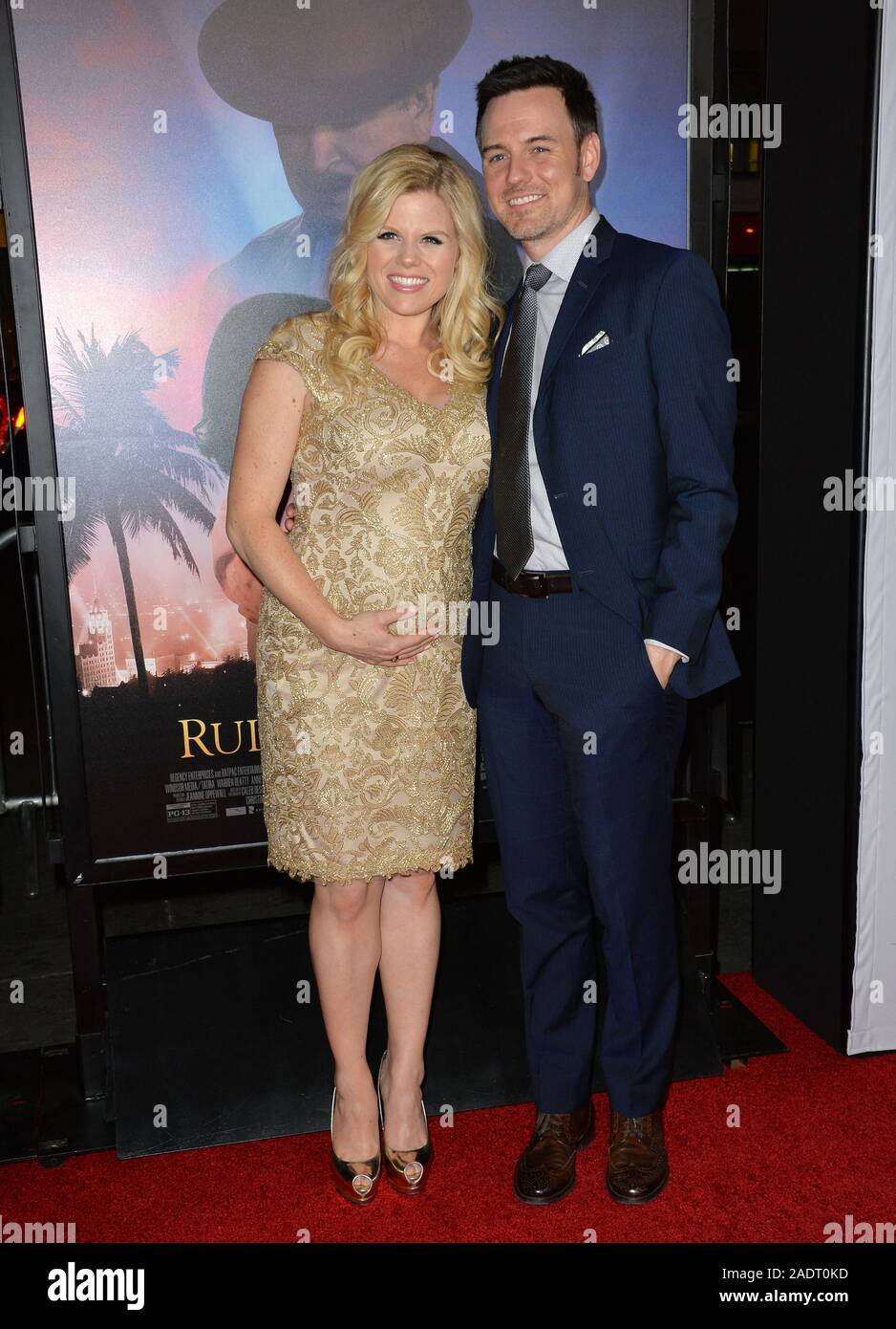 LOS ANGELES, CA. November 10, 2016: Actress Megan Hilty & husband Brian ...