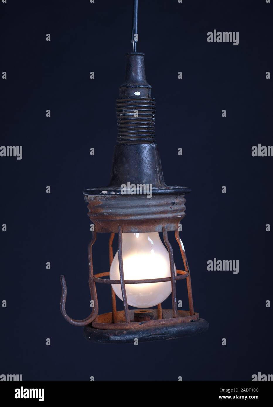 Old vintage light from the 70s, isolated Stock Photo - Alamy