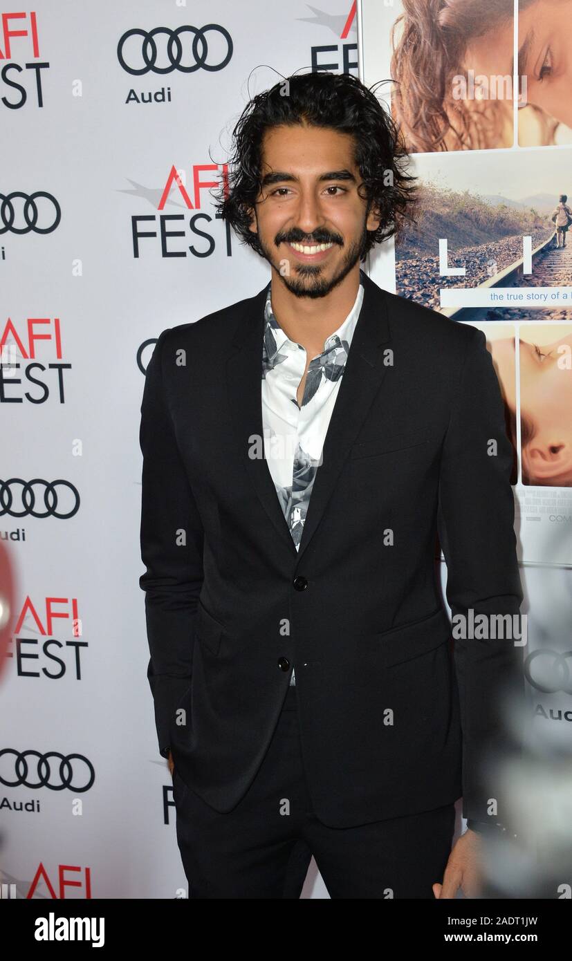 LOS ANGELES, CA. November 11, 2016: Actor Dev Patel at premiere of ...