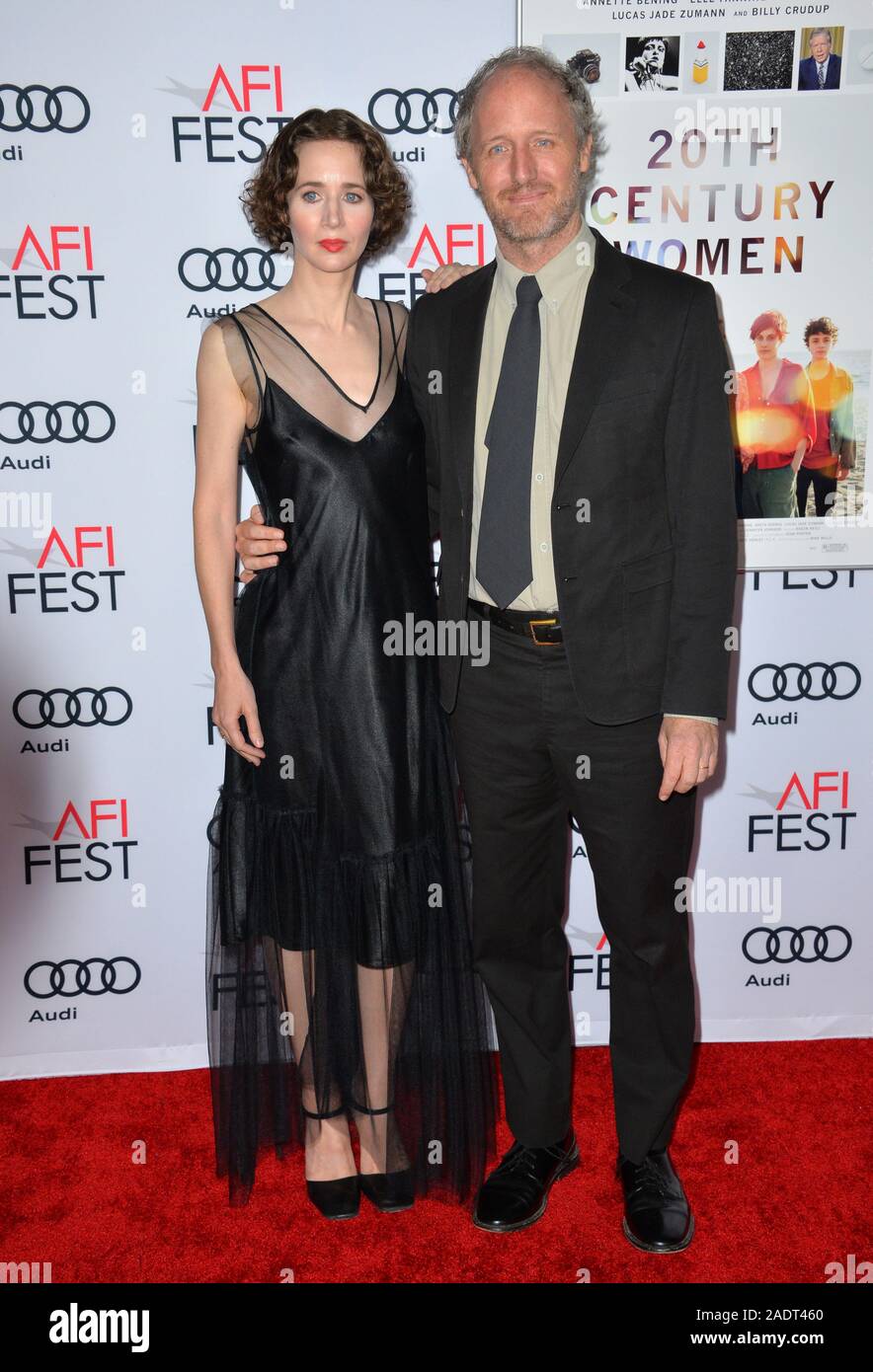 LOS ANGELES, CA. November 16, 2016: Director Mike Mills & wife Miranda ...