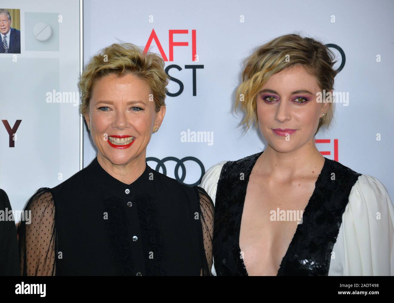 LOS ANGELES, CA. November 16, 2016: Actresses Annette Bening & Greta ...