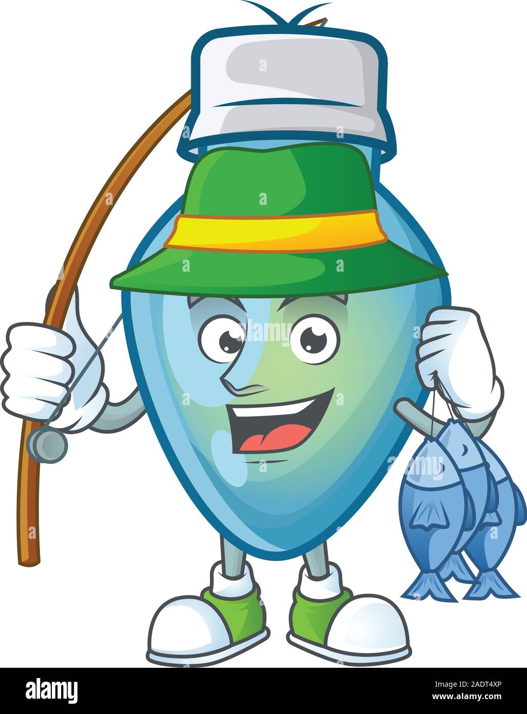 Light bulb cartoon smiley Cut Out Stock Images & Pictures - Alamy