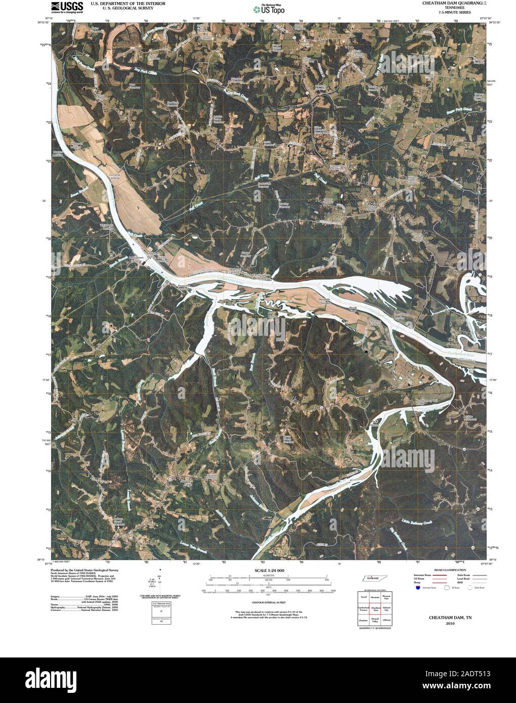 Cheatham dam Cut Out Stock Images & Pictures - Alamy